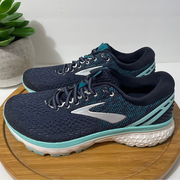 Brooks | Shoes | Brooks Ghost 1 Running Shoes Womens Blue Trainers Low Top Sneakers Size 85 ...